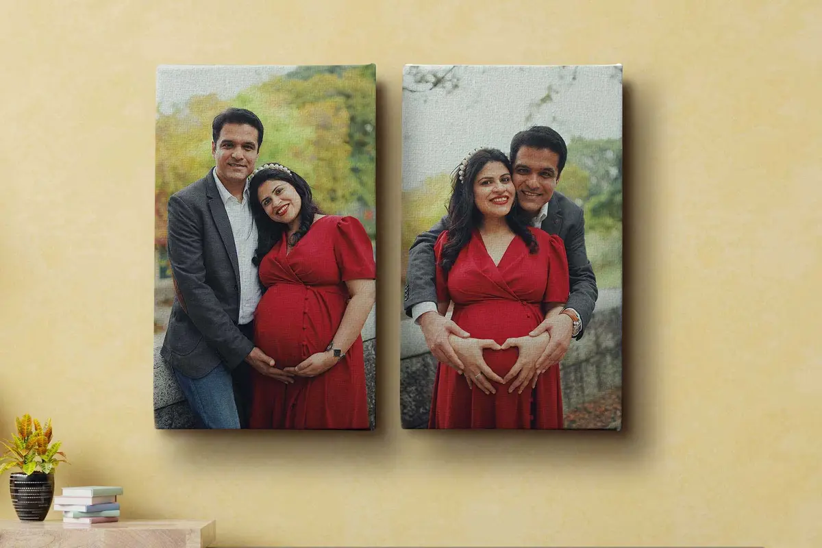 2 Split Vertical Canvas Gallery Wrap - Get Personalized Canvas Online ...
