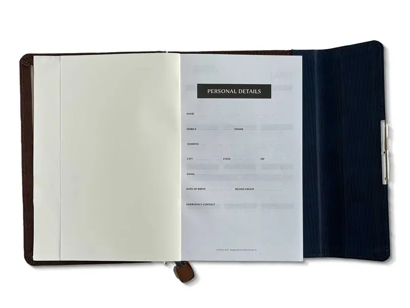 Dual Tone Flap Diary | Two|Color Personalized Executive Planner | Printo