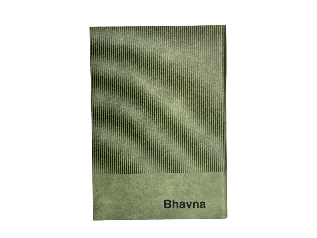 Green Stripe Diary | Eco|Friendly Personalized Organizer Online | Printo