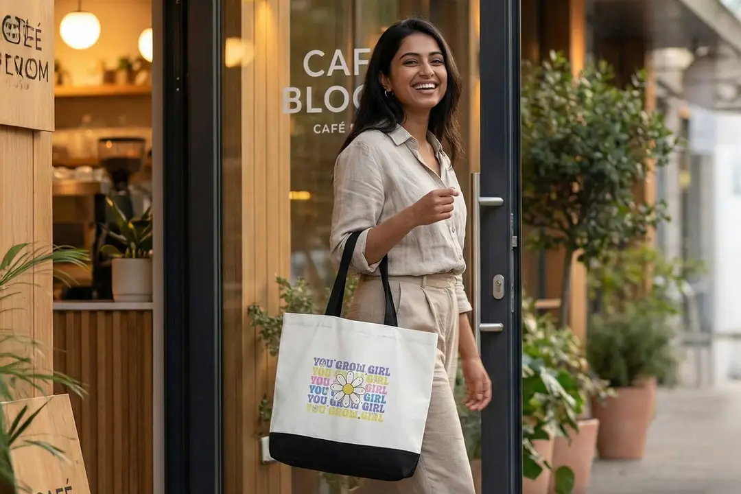 Two-Tone Premium Tote Bags | Design Custom Tote Bags Online | Printo