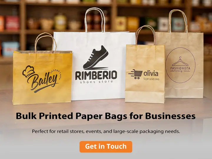 Custom Paper Bags & Gift Bags Online | Printo