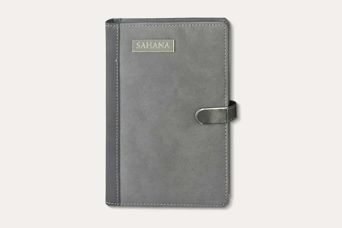 Grey Dual Tone Diary | Modern Personalized Office Planner | Printo