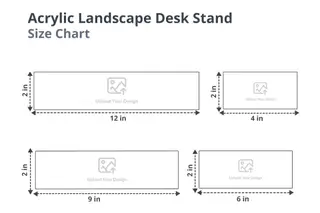 Customizable Acrylic Desk Stands - Display Your Brand with Printo!