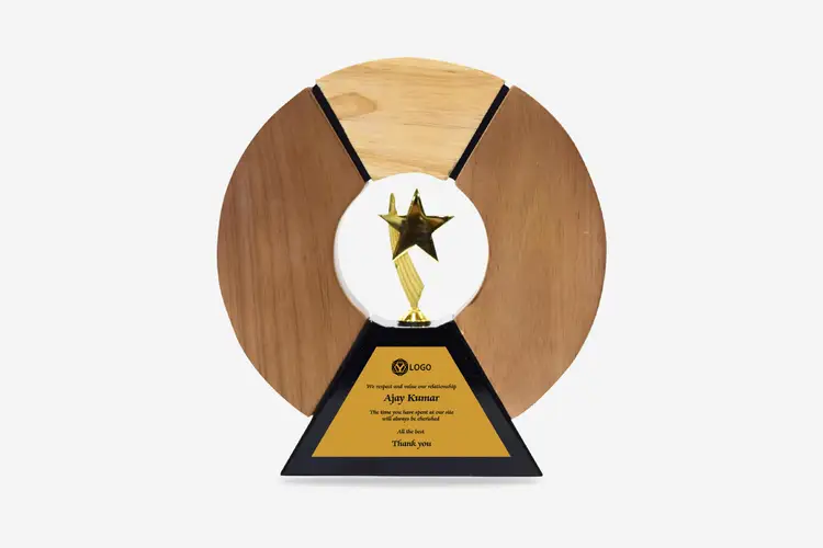 Custom Wooden Awards Printing | Buy Medals - Printo