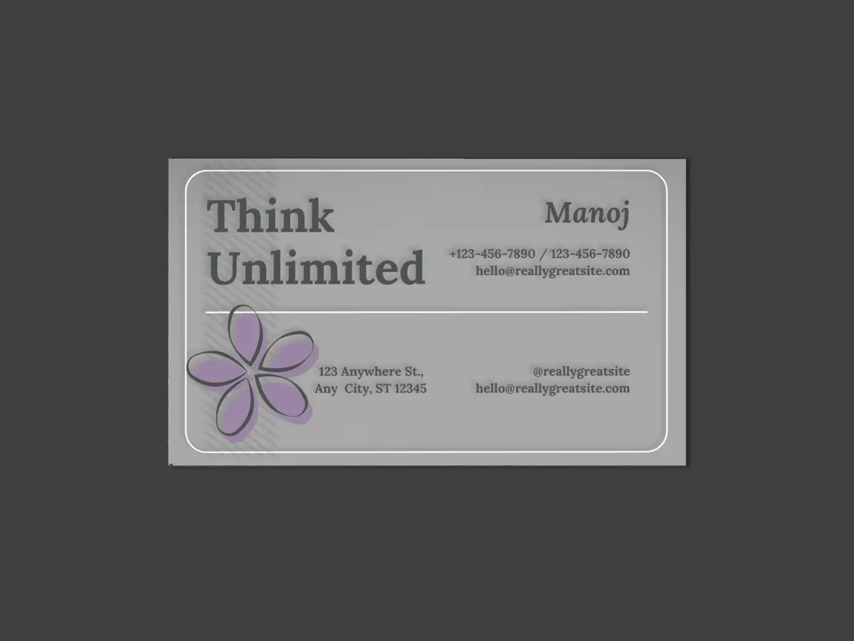 Print Transparent Visiting Cards & Translucent Business Cards Online ...