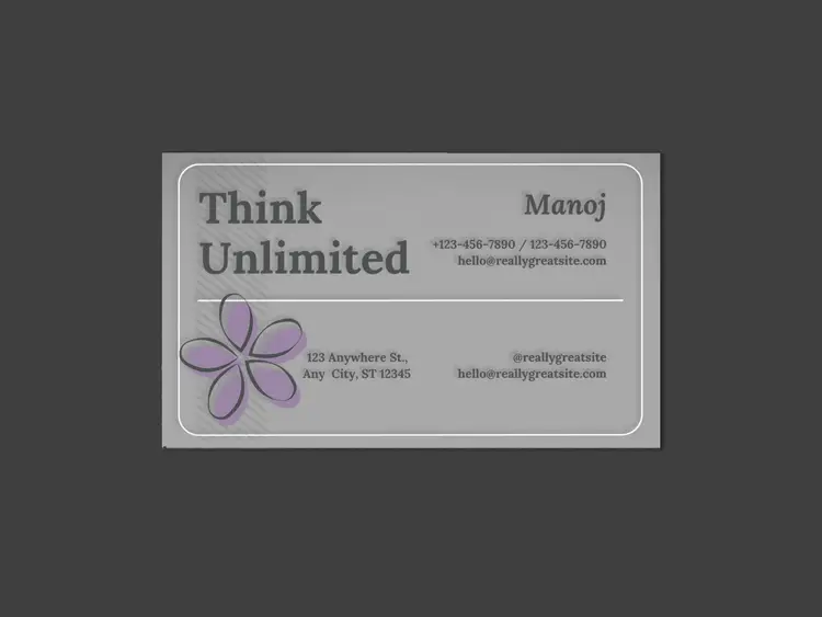 Print Transparent Visiting Cards & Translucent Business Cards Online ...