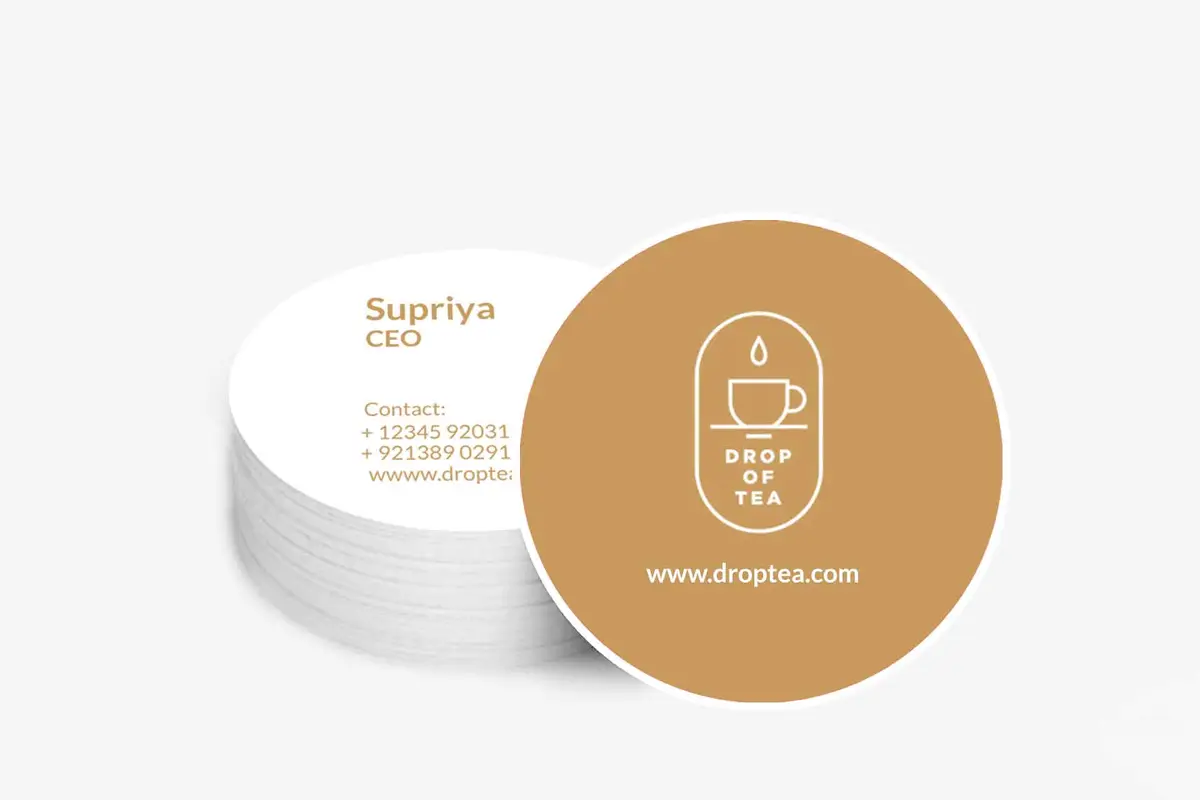 Print Round Business Cards and Circle Visiting Cards Online - Printo.in