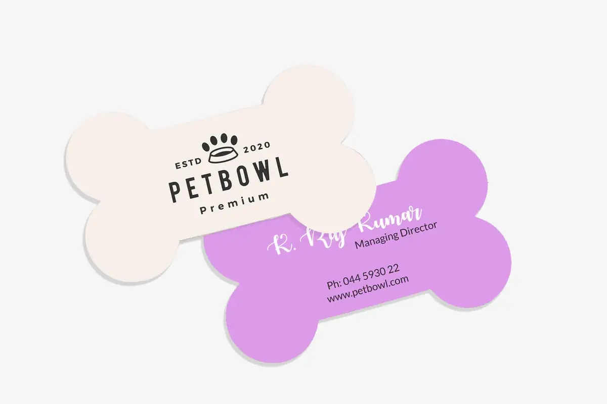 Custom Shape Business Cards Printing Online | Printo