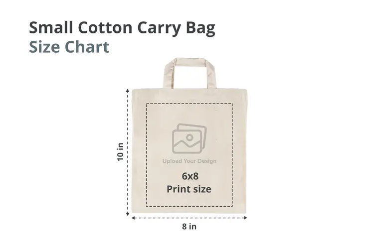 Small Cotton Carry Bags - Design & Print Small Cotton Tote Bags Online ...
