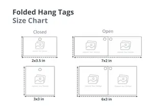 Folded Hang Tags - Buy Custom Designer Hang Tags Online - Printo.in