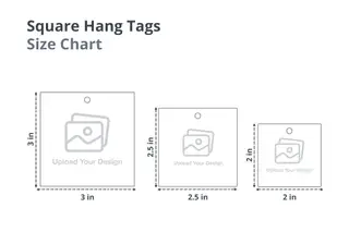 Square Cut Hangtags Printing - Clothing and Accessories Tags - Printo