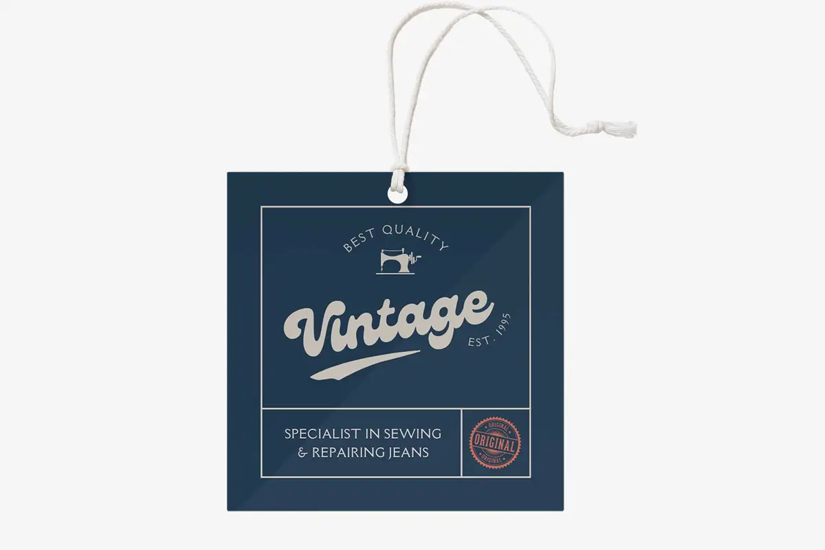 Square Cut Hangtags Printing - Clothing and Accessories Tags - Printo