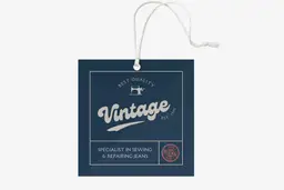 Square Cut Hangtags Printing - Clothing and Accessories Tags - Printo