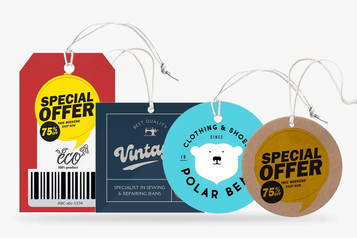 Design & Print Custom Hang Tags Online - Customizable Hangtags - Printo.in