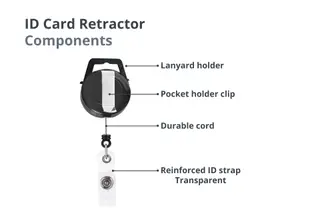 ID Card Retractor - Buy Retractable YoYo ID Card Holder Online - Printo.in