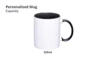 Personalized Inner Colour Photo Mug - Buy Custom Coloured Mugs - Printo.in
