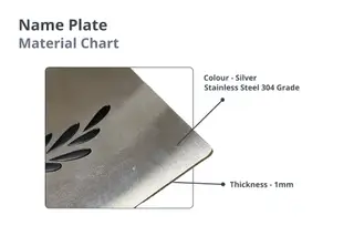 Customizable Steel Name Plates and Name Boards - Printo
