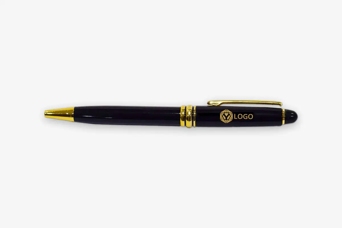 Custom Premium Ballpoint Pens (Black) | Printo.in