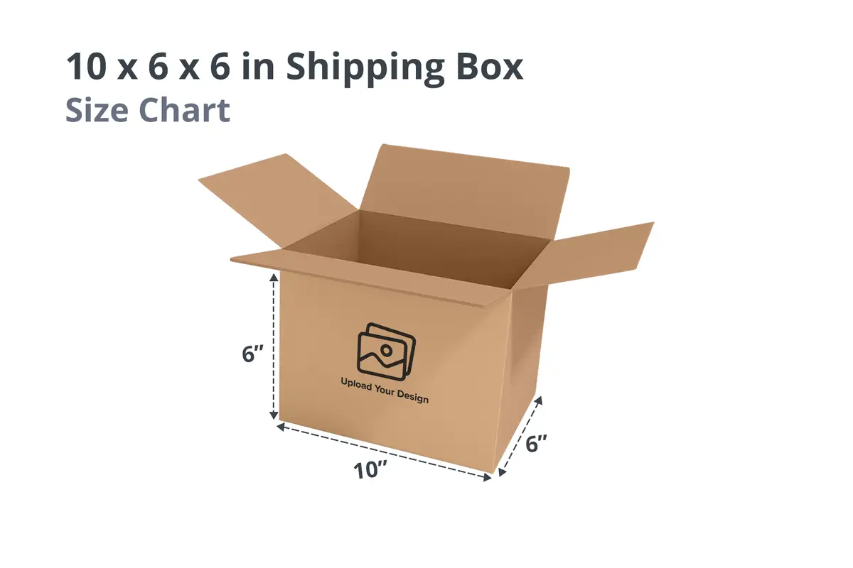 Design & Print Corrugated Boxes Online - 10 x 6 x 6 Inch Shipping Boxes ...