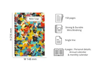 Customized Diary | Hardcover Wiro Diaries - Printo