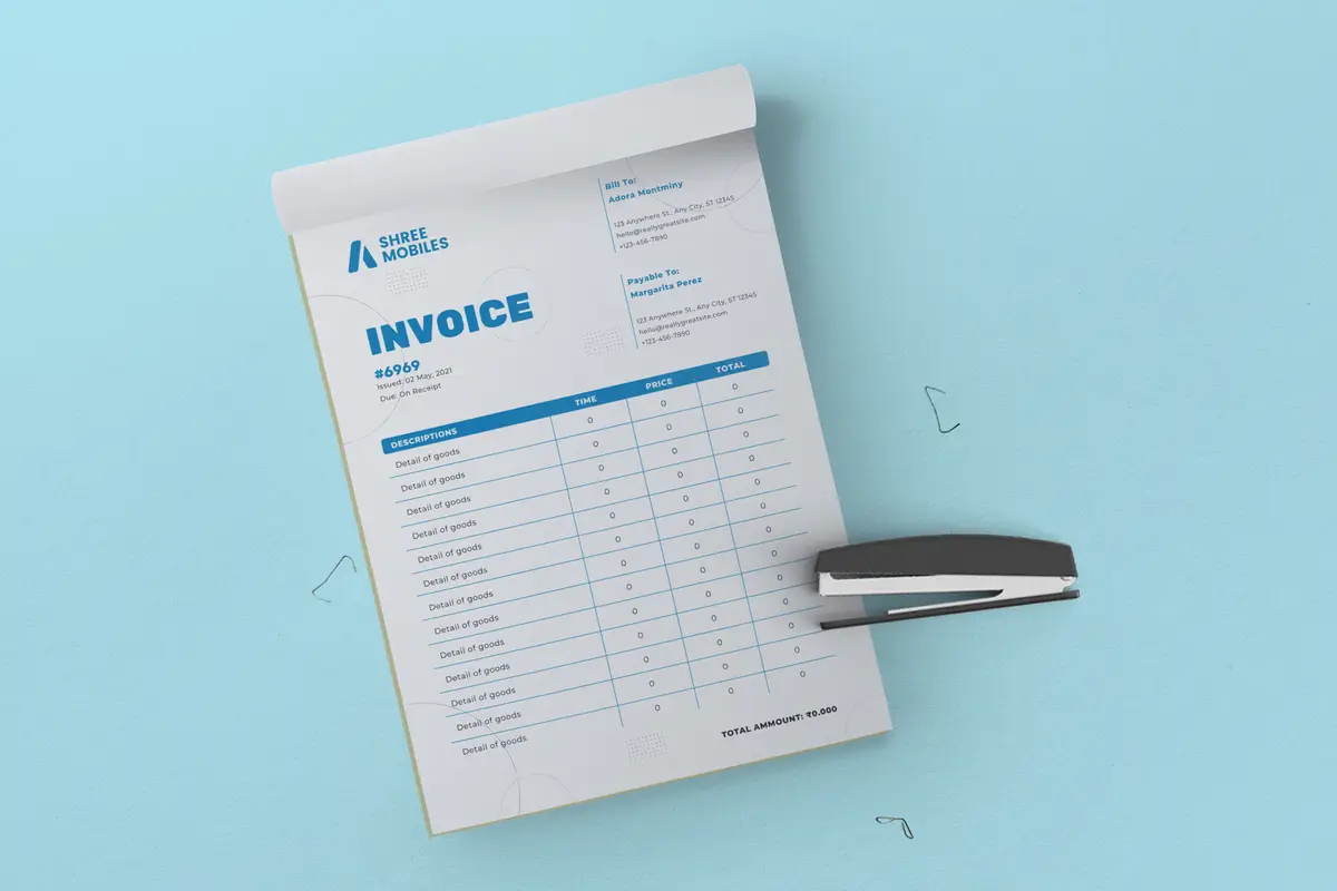 A4 Bill Books Printing | Custom Office Stationaries - Printo