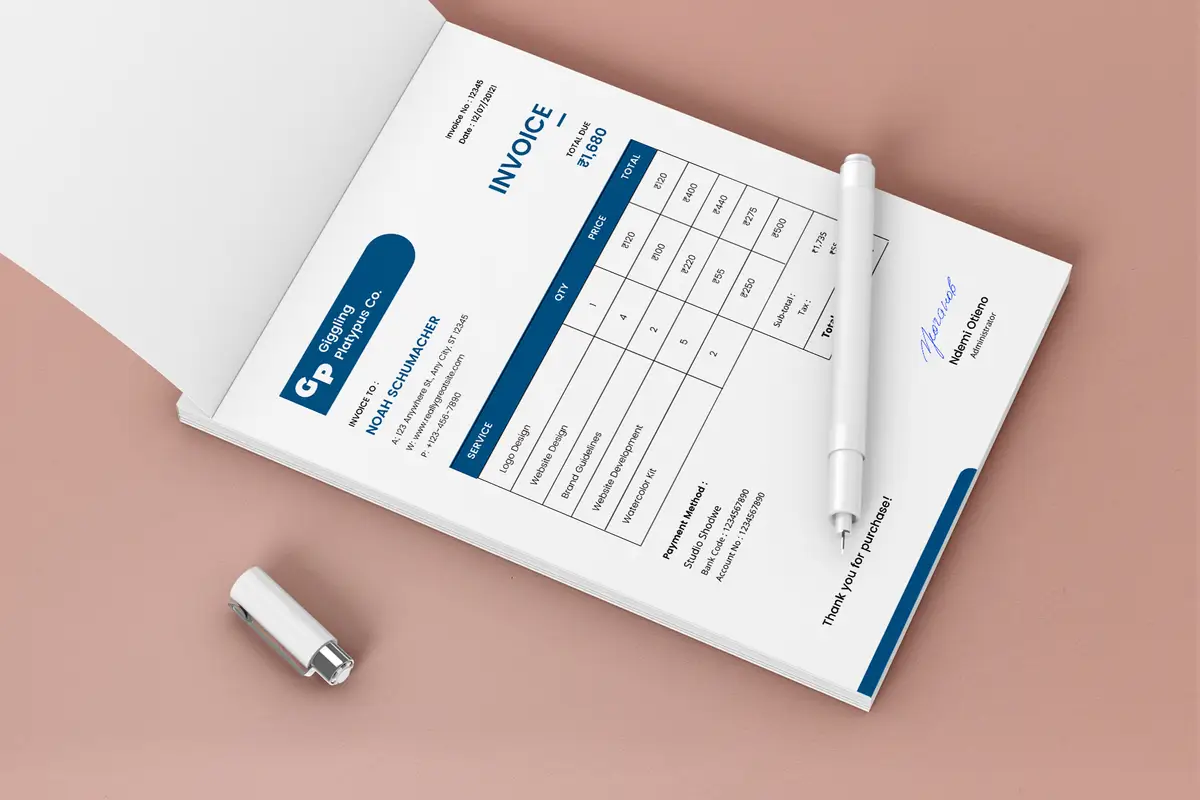 Bill Book Printing Online | Office Supplies - Printo