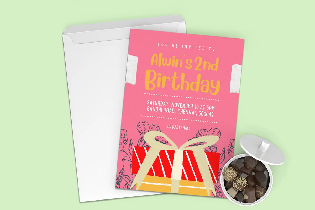 Custom Invitation Cards Printing | Birthday Invites - Printo