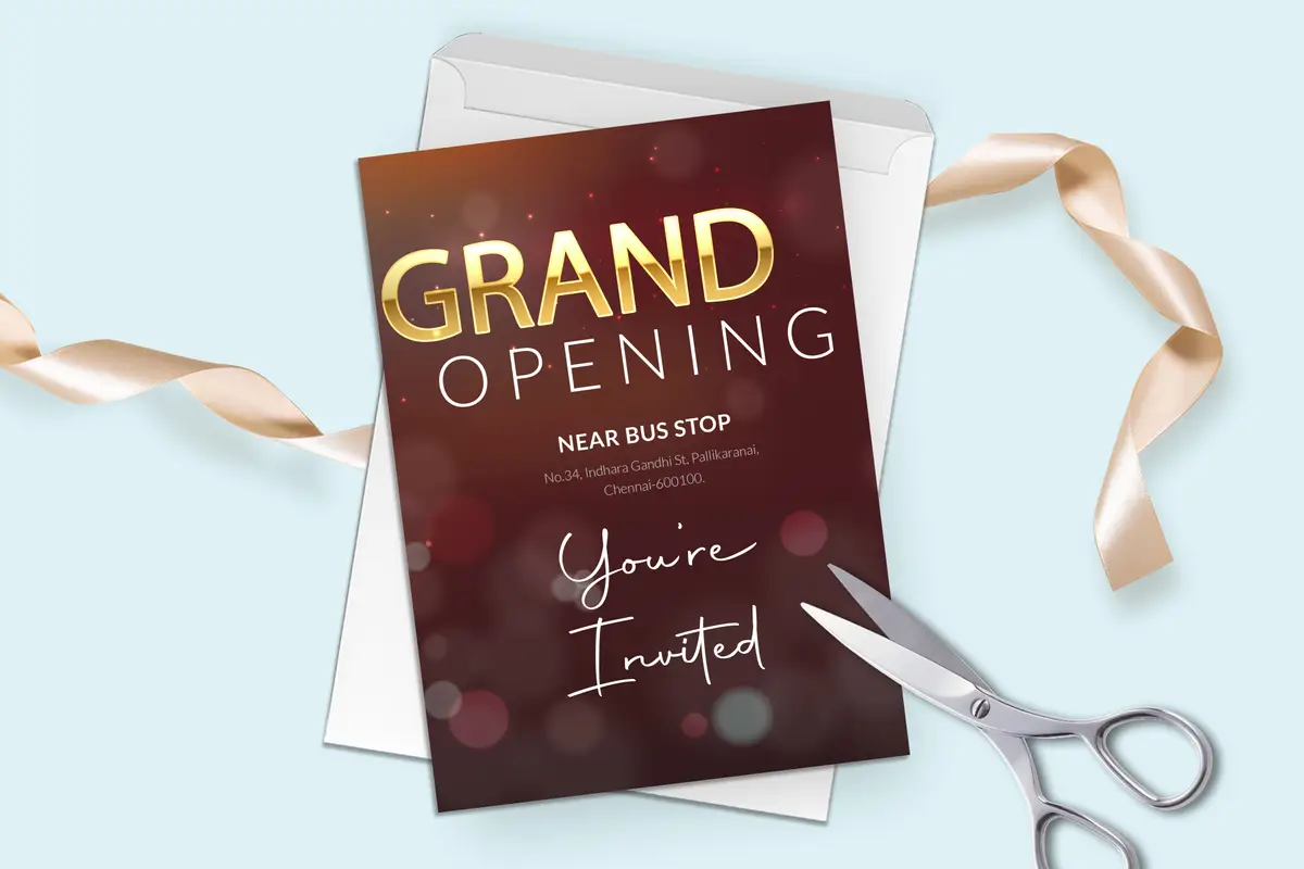 Business Invitations Printing | Custom Invites - Printo