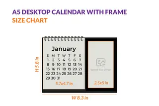 Customized Desktop Calendars Printing - Printo.in