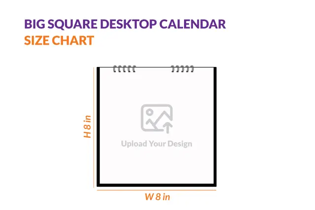 Yellow Rect Box Big Square Desk Calendar Desk Calendars Design ...