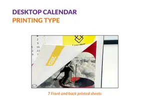 Collage family photos calendar Desk Calendars Design | Customize Online ...