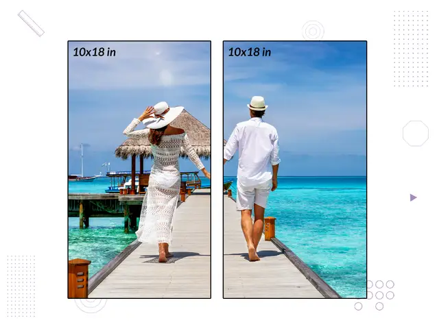 2 Split Vertical Canvas Gallery Wrap - Get Personalized Canvas Online ...