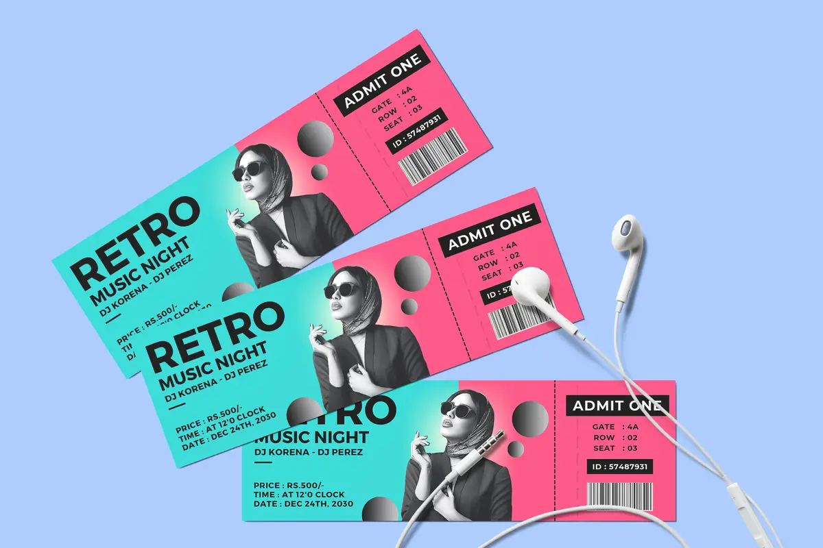 Custom Tickets Printing Online | Events and Promotions Merchandise - Printo