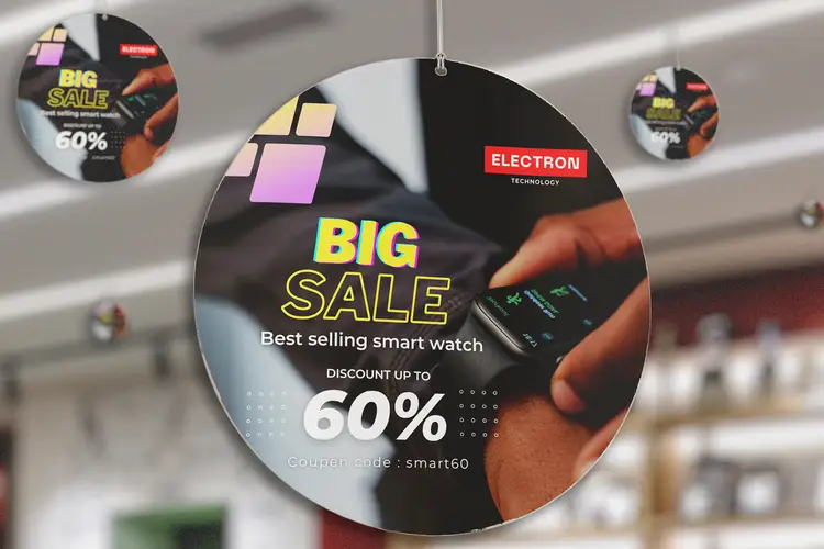 Circle Danglers - Order Custom Printed Promotional Danglers Online ...