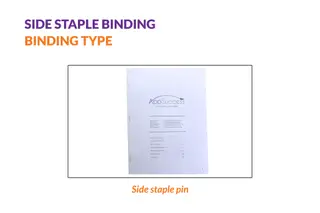 Staple Binding Printing Online | Simple Document Binding - Printo
