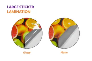 Custom Large Format Sticker | Store Glass Sticker Printing - Printo