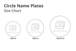 Buy Custom Circle Name Plates Online In India - Printo.in