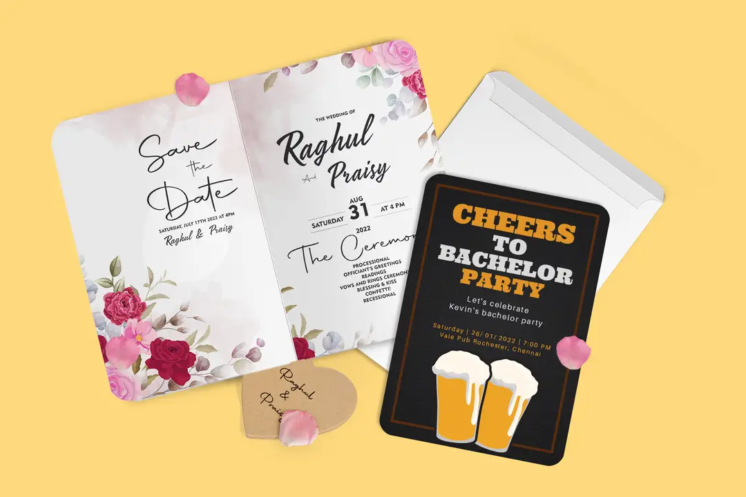 Rounded Corner Invitations | Custom Invites Printing Online - Printo