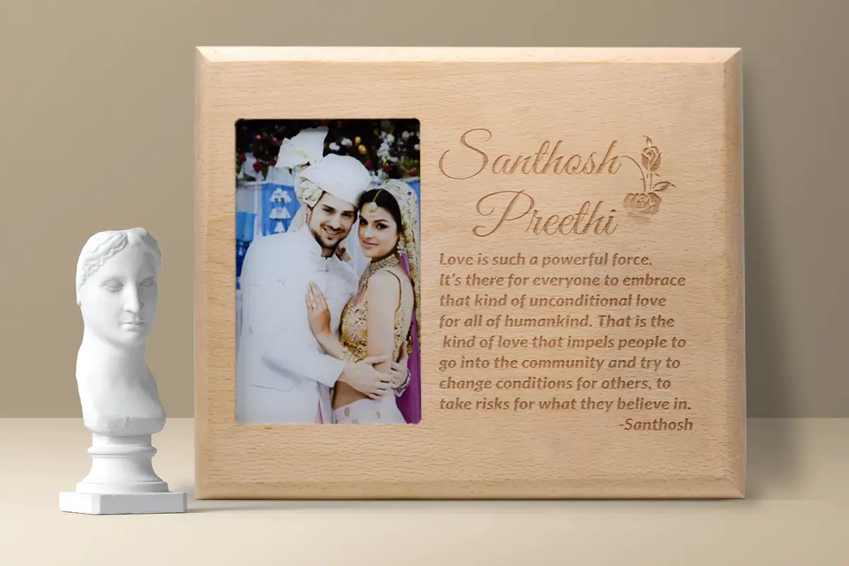 Wooden Engraved Photo Plaques | Custom Gifts - Printo
