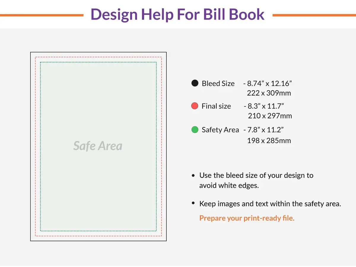 High-grade Custom Bill Book Printing at Online | Printo