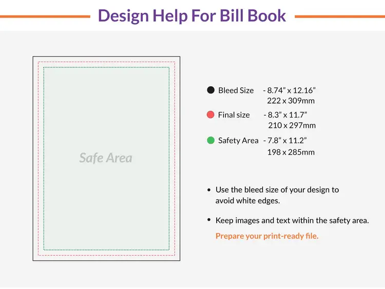 High-grade Custom Bill Book Printing at Online | Printo