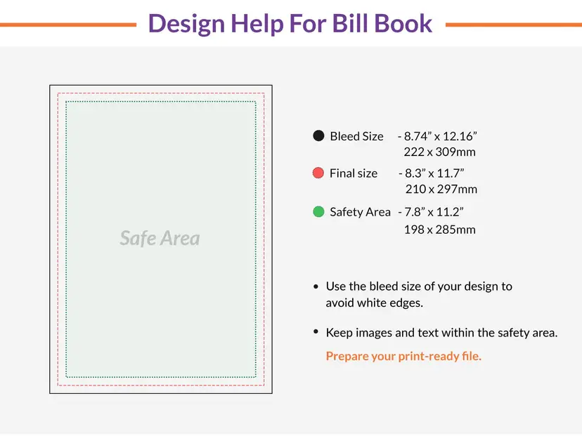 High-grade Custom Bill Book Printing at Online | Printo