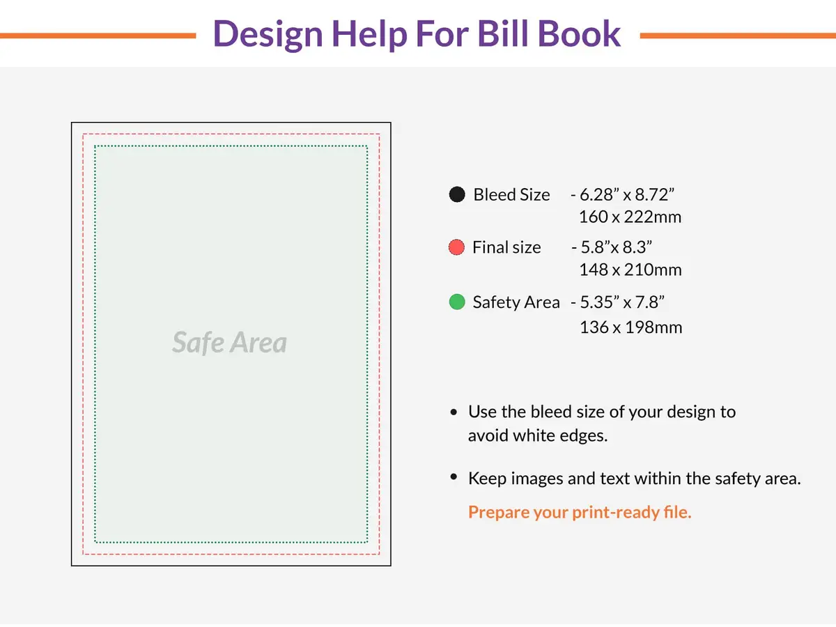 High-grade Custom Bill Book Printing at Online | Printo