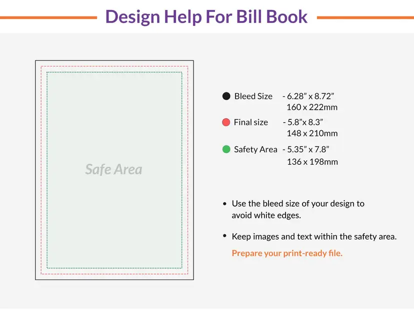 High-grade Custom Bill Book Printing at Online | Printo