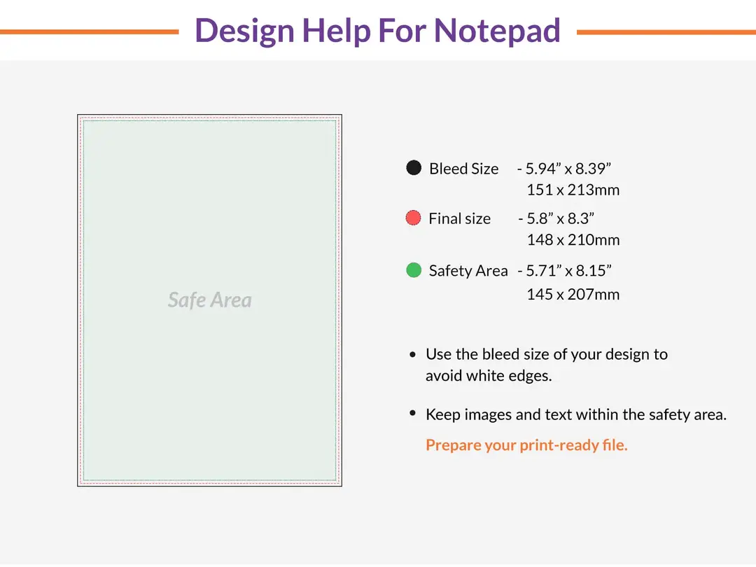 Custom A5 Notepads - Customized Notepads Printing | Printo.in