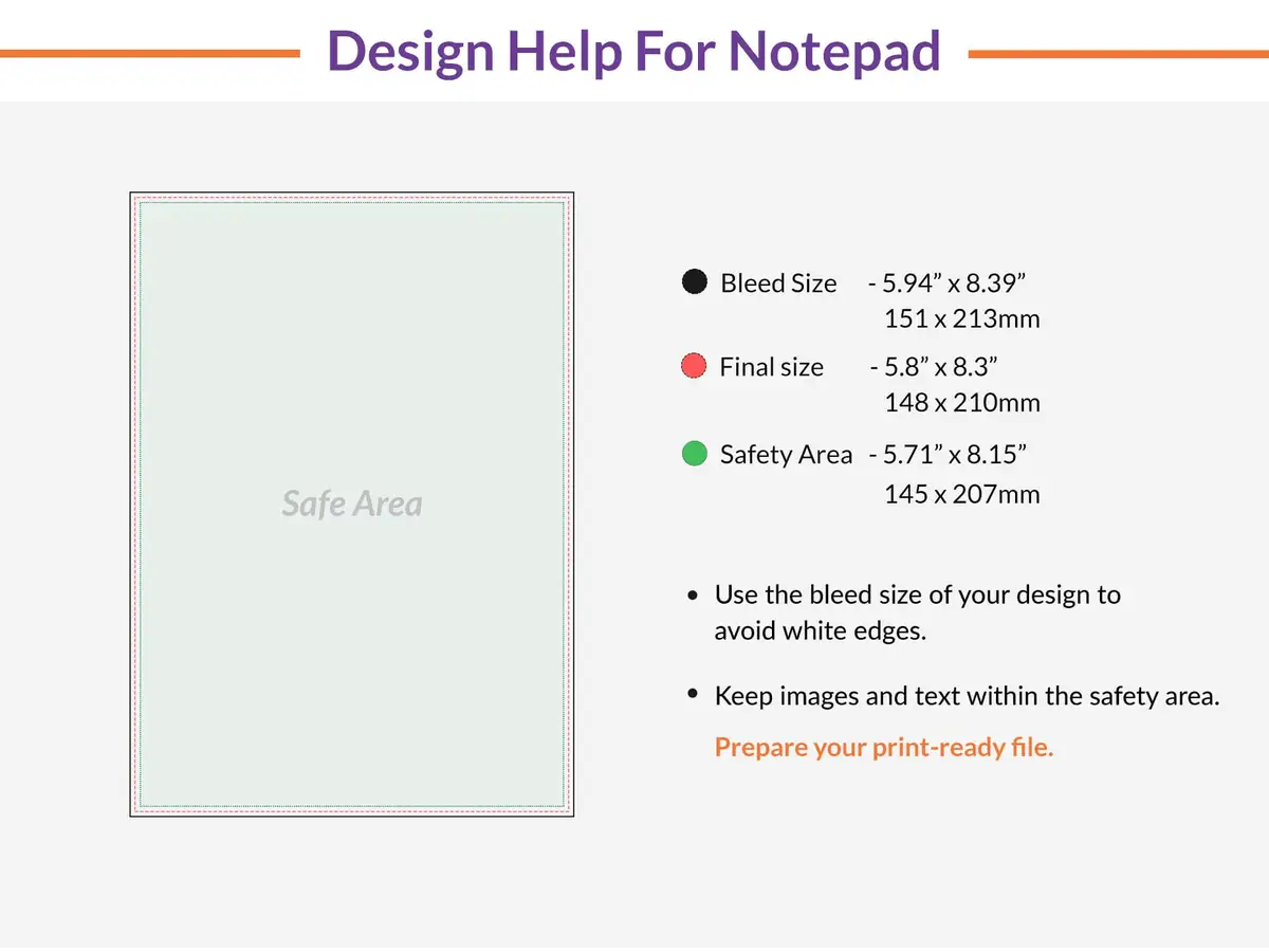 Custom A5 Notepads - Customized Notepads Printing | Printo.in
