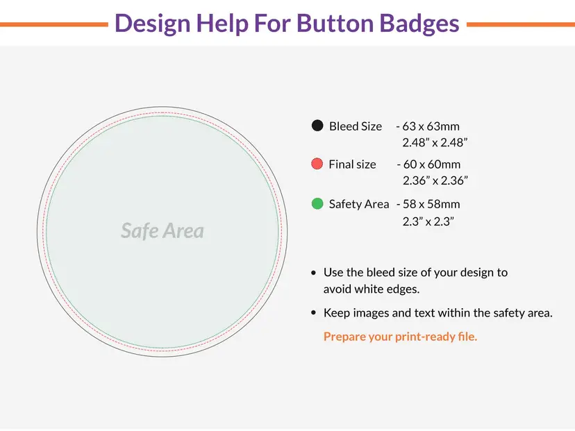 Button Badges - Print Custom Badges with Name or Logo Online - Printo.in