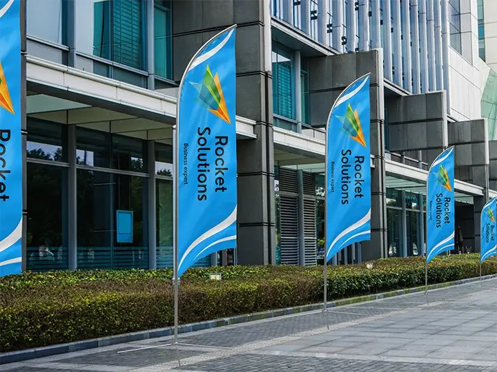 Custom Flags Printing | Outdoor Marketing - Printo