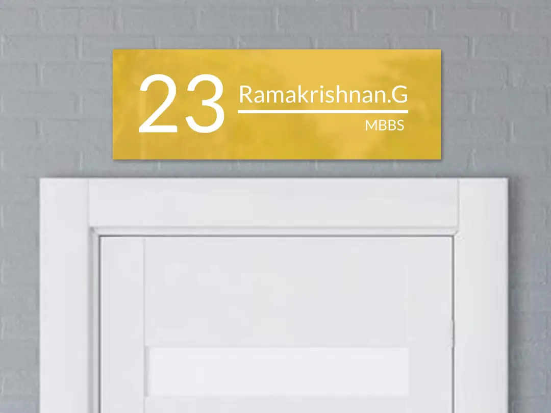 Buy Custom Rectangle Name Plates - Printo.in