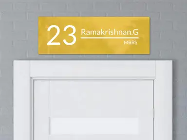 Buy Custom Rectangle Name Plates - Printo.in